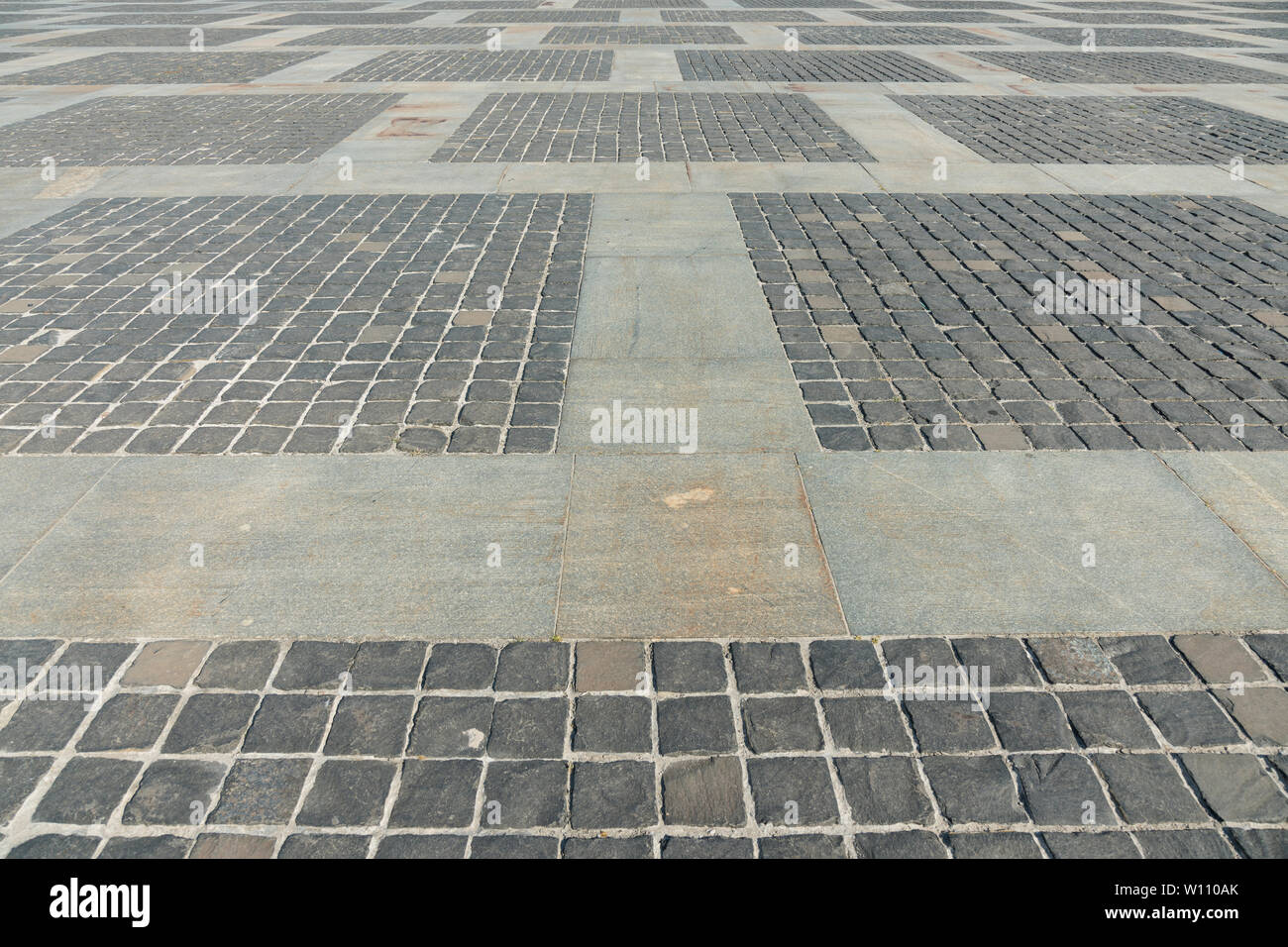 Stone Square. Old road of stones. Gray stone background Stock Photo - Alamy