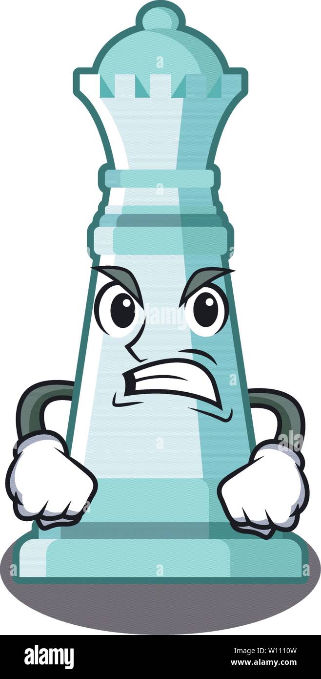 Angry chess queen in the cartoon shape Stock Vector Image & Art - Alamy