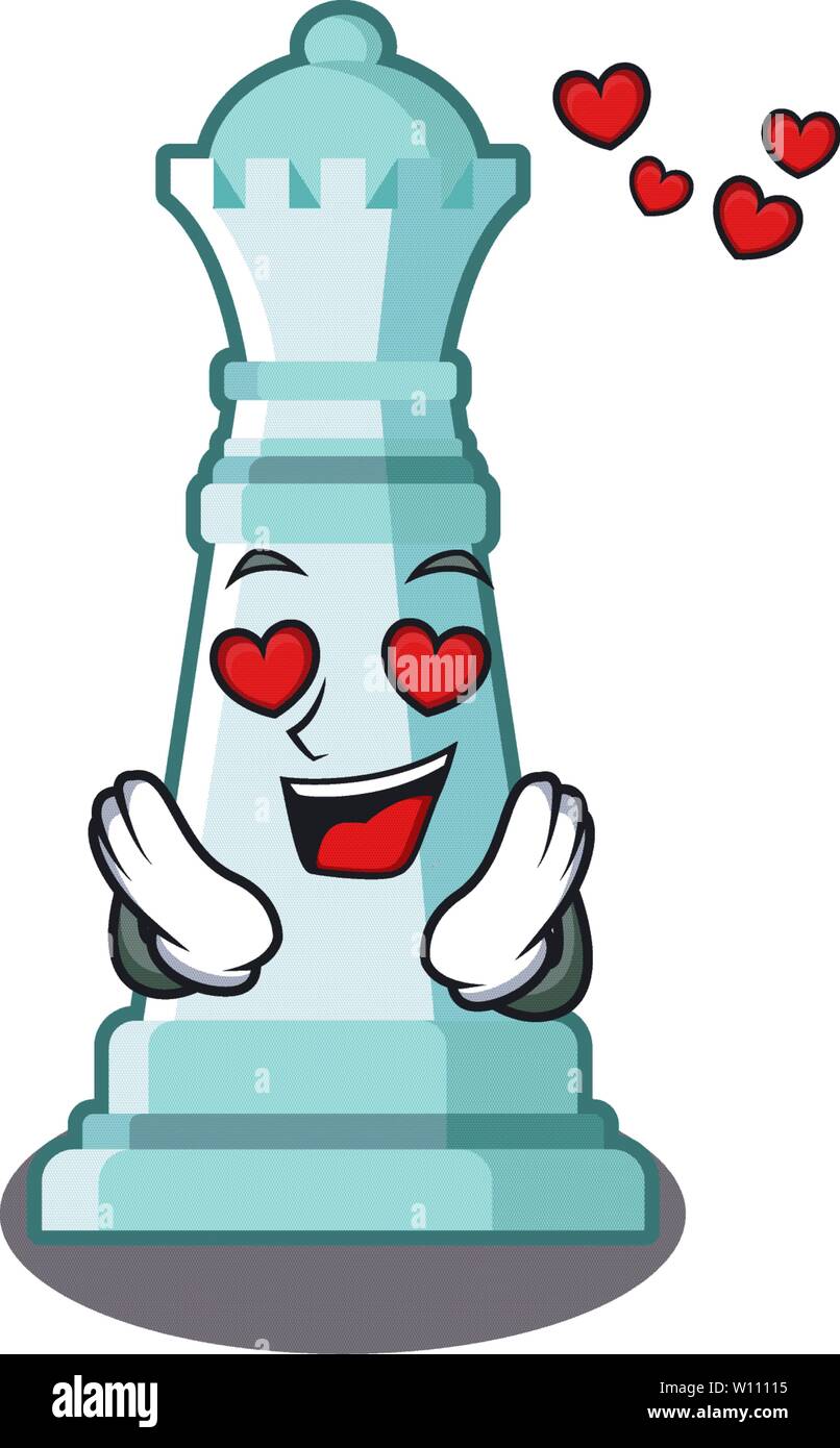 In love chess queen in the cartoon shape Stock Vector Image & Art - Alamy