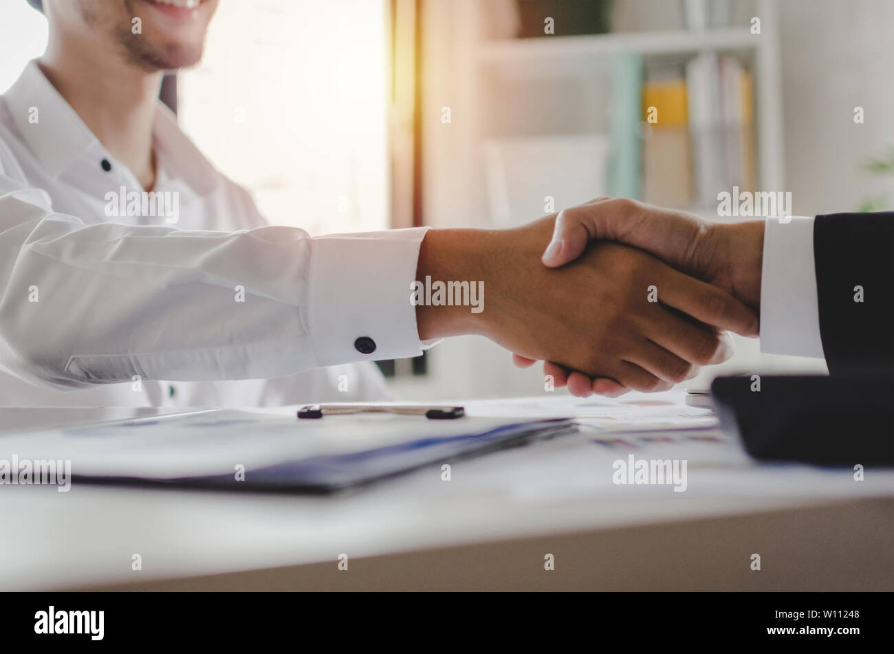 Handshake after job interview hi-res stock photography and images - Alamy