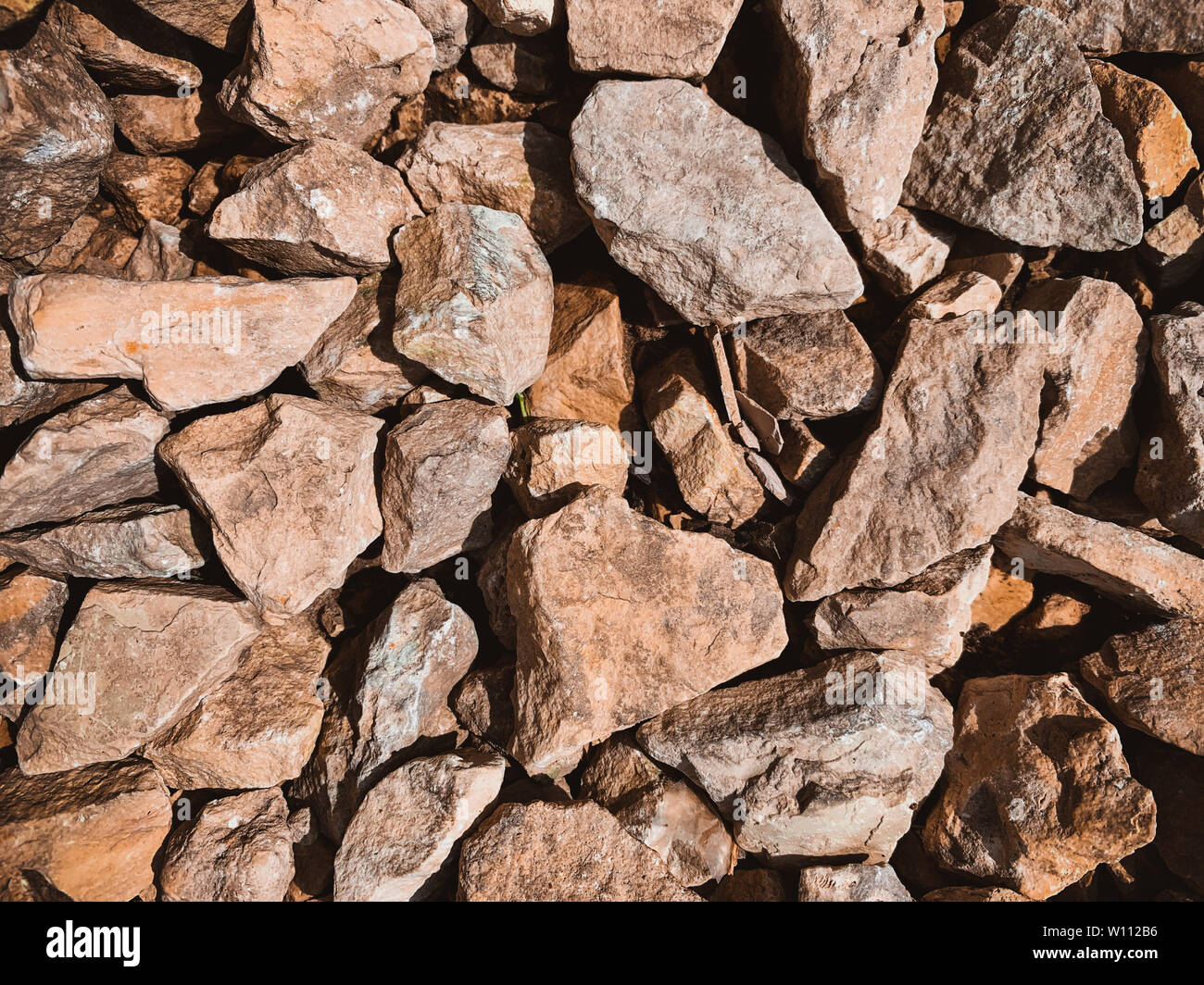 many stones gravel design background Stock Photo - Alamy