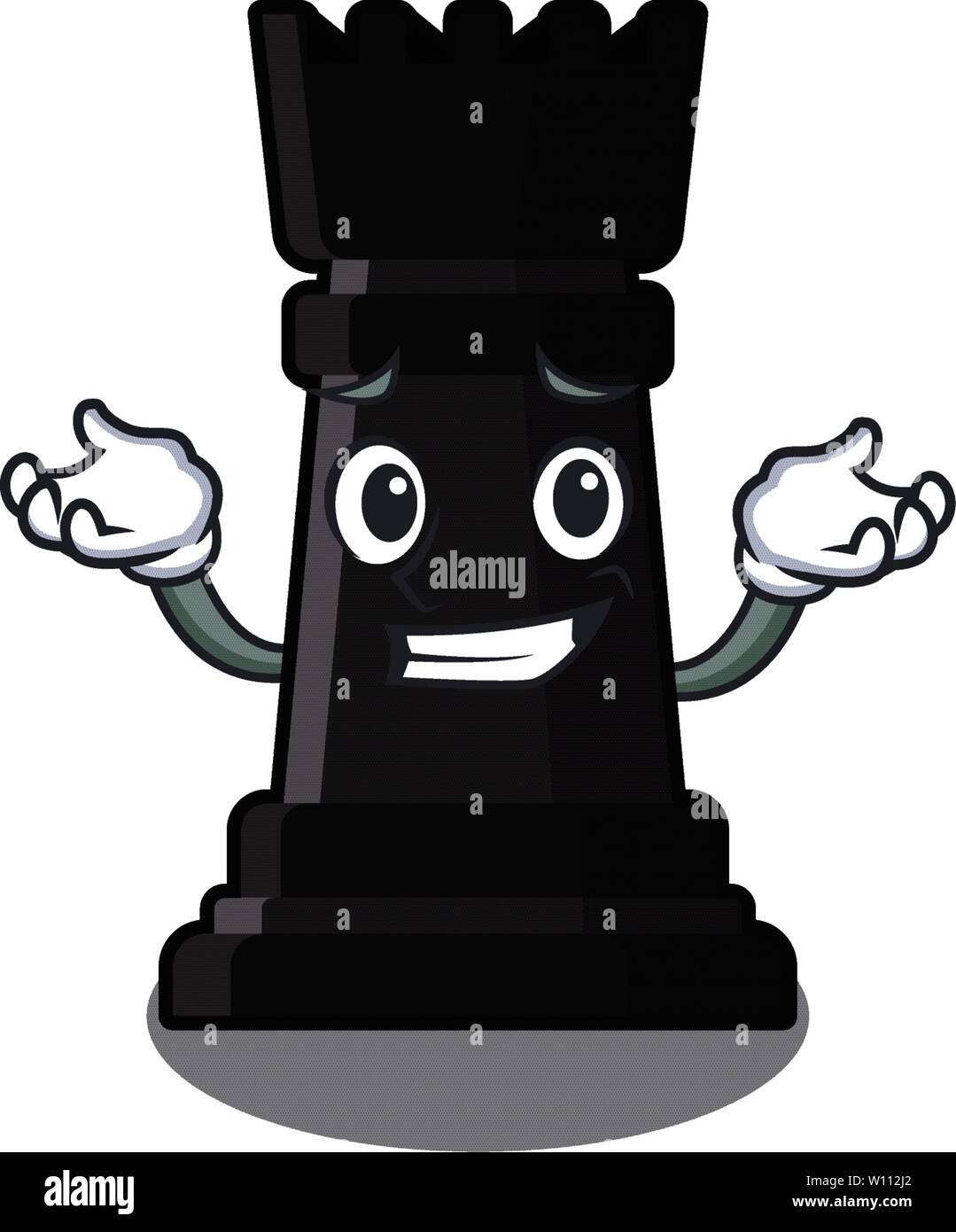 Grinning rook chess isolated in the mascot Stock Vector Image & Art - Alamy