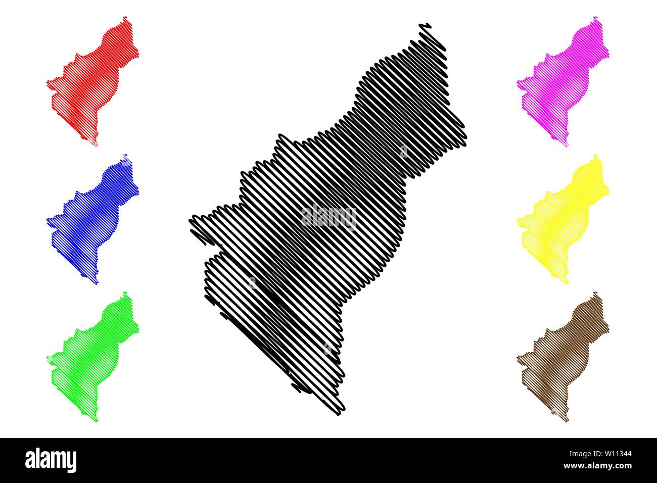 Dosso Region (Regions of Niger, Republic of the Niger) map vector ...
