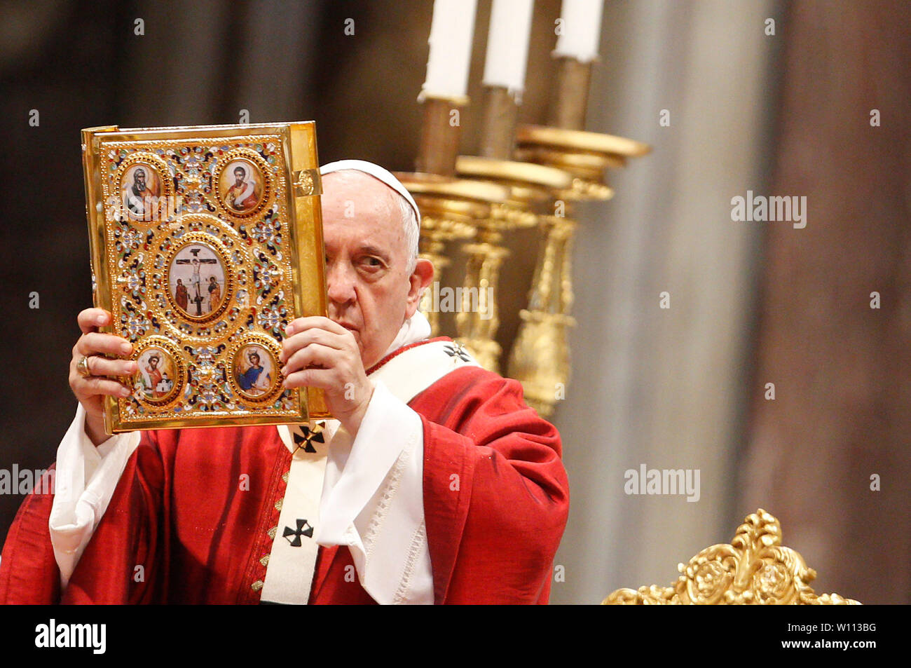 Vatican, Vatican City, 29 Jun 2019. Pope Francis celebrates a mass ...
