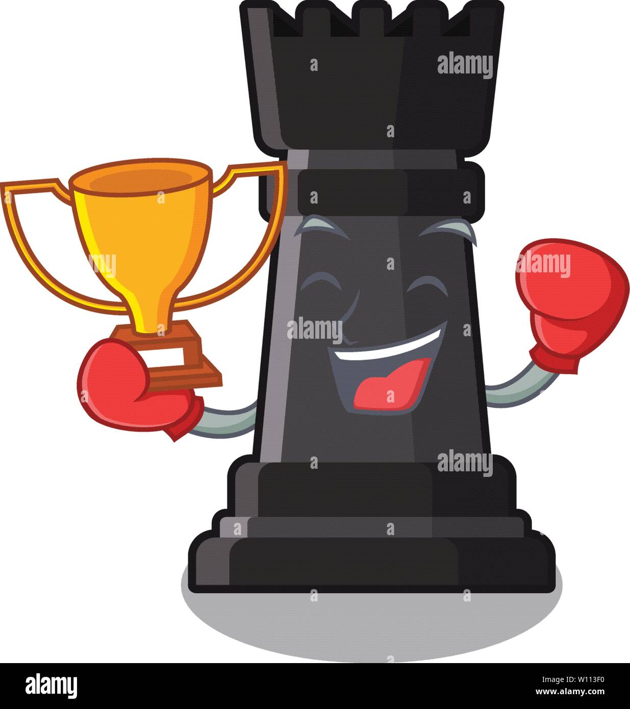 Tower chess piece cartoon illustration hi-res stock photography and ...