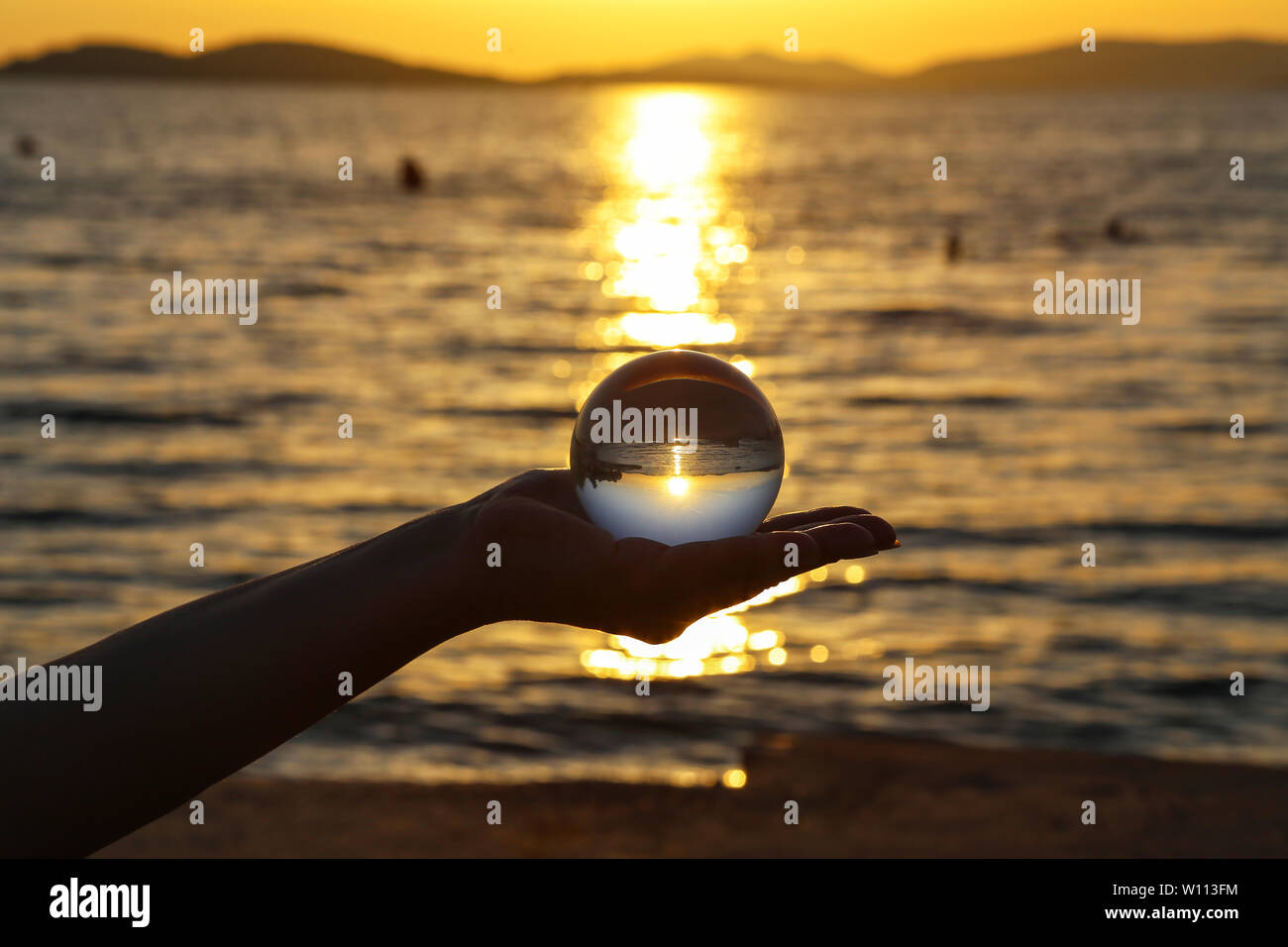 Transparent sphere glass ball hi-res stock photography and images - Alamy