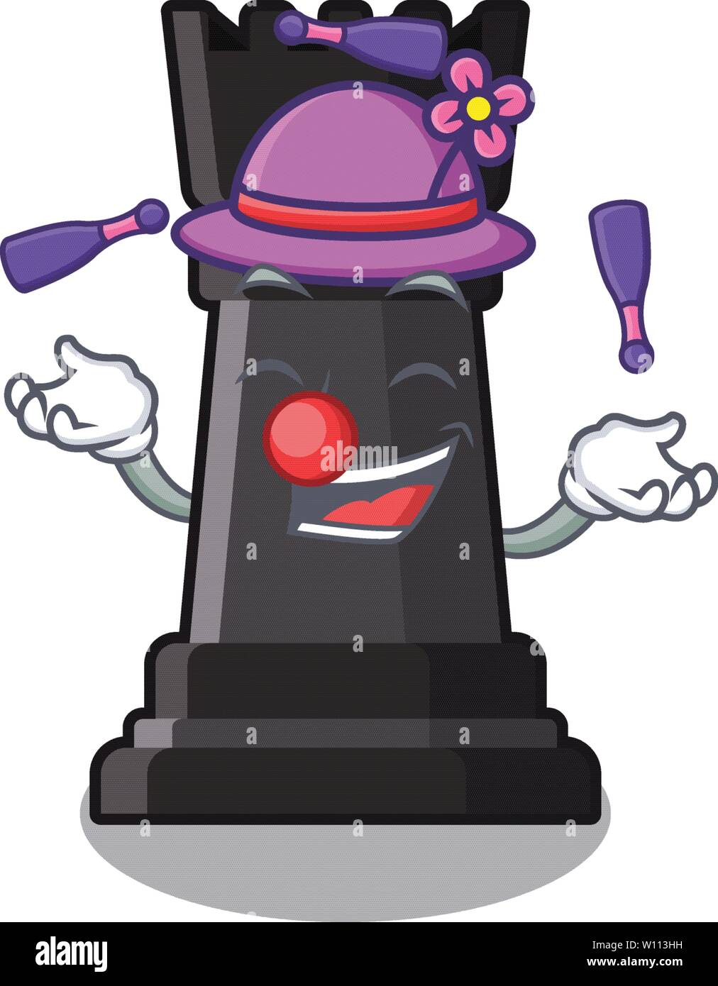 Tower chess piece cartoon illustration hi-res stock photography and ...