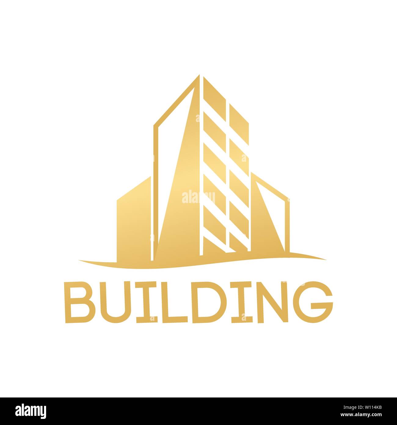 Sun over Cityscape Skyscrapers Business city Logo design vector ...