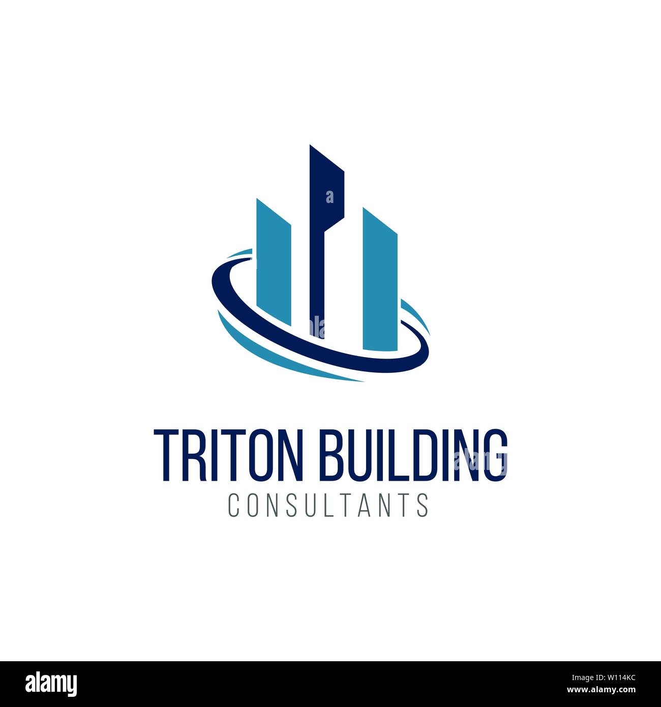 Sun over Cityscape Skyscrapers Business city Logo design vector ...