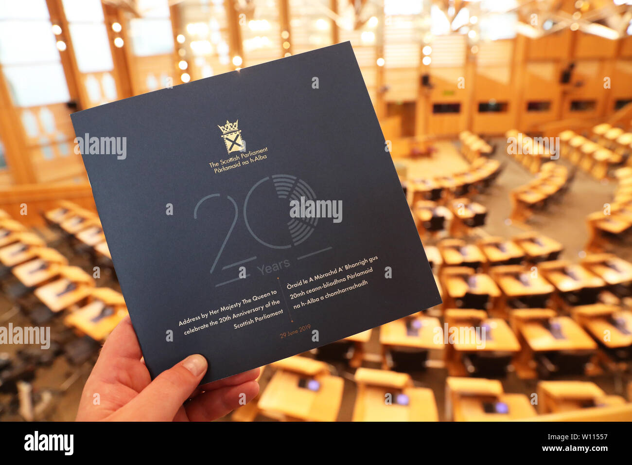 A programme of events in the Holyrood chamber ahead of Queen Elizabeth ...