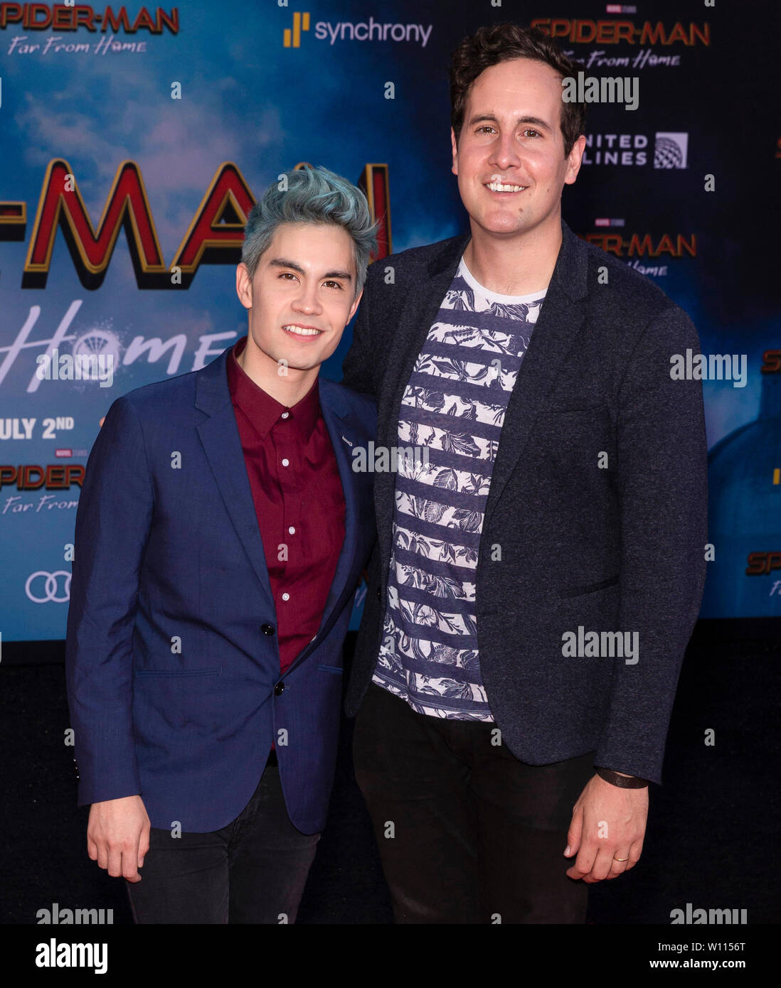 Los Angeles, CA - June 26, 2019: Sam Tsui and Casey Breves attend the ...
