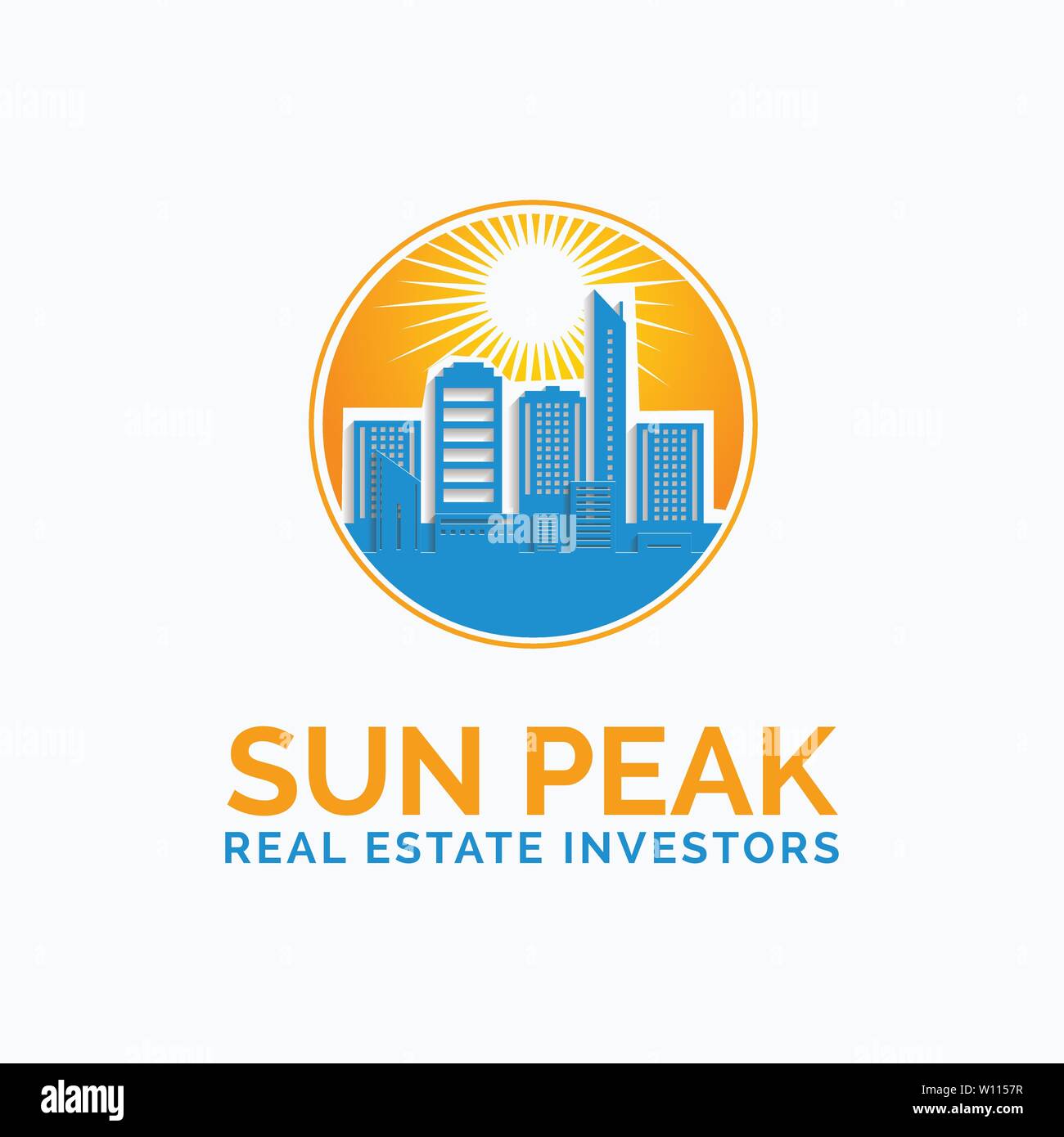 Residential high rise properties Stock Vector Images - Alamy