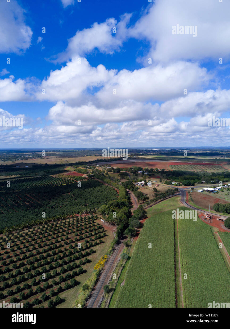 Aerial of Childers Queensland Australia Stock Photo - Alamy