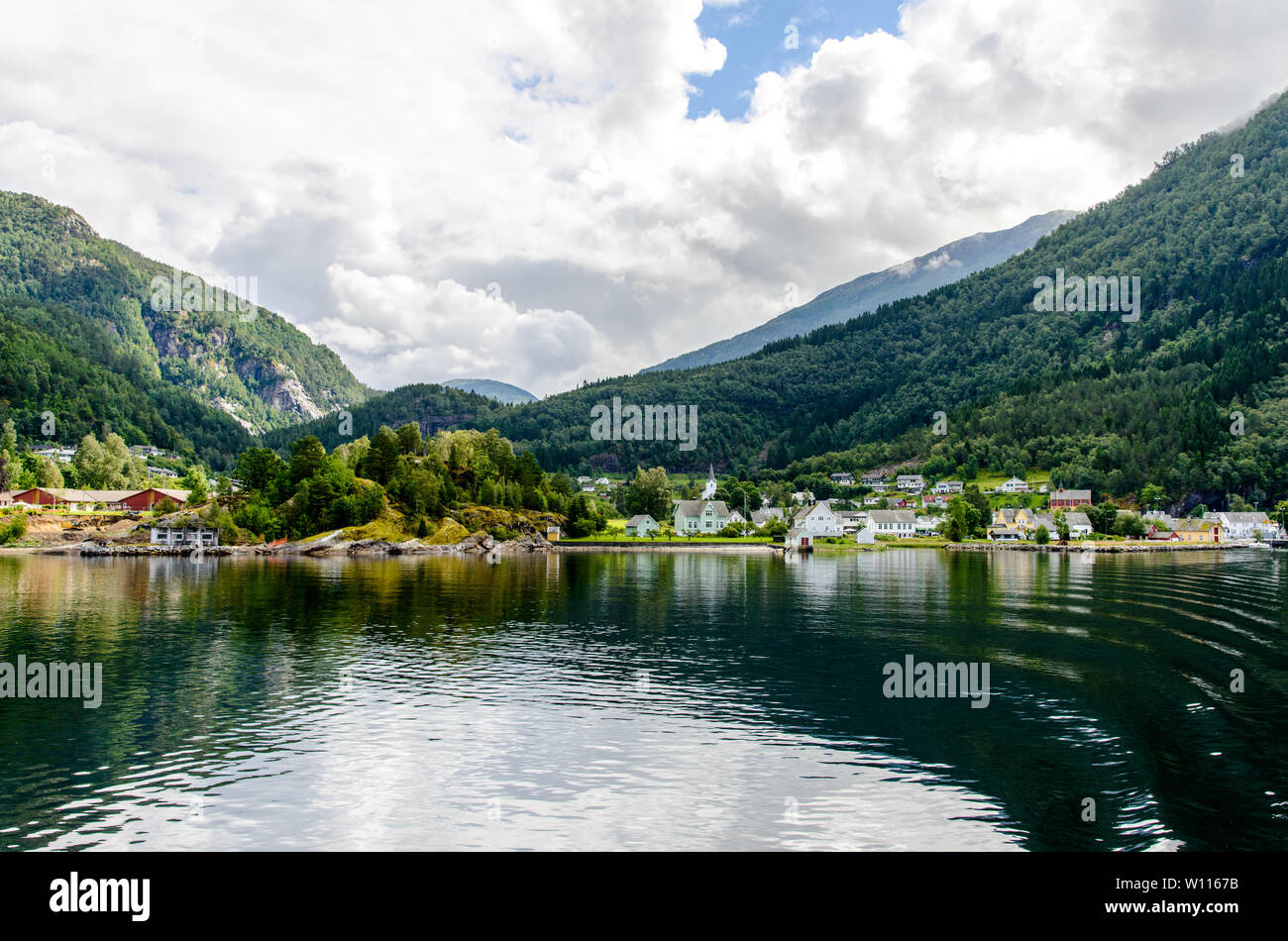 Idyllic norwegian summer scenery boat hi-res stock photography and ...