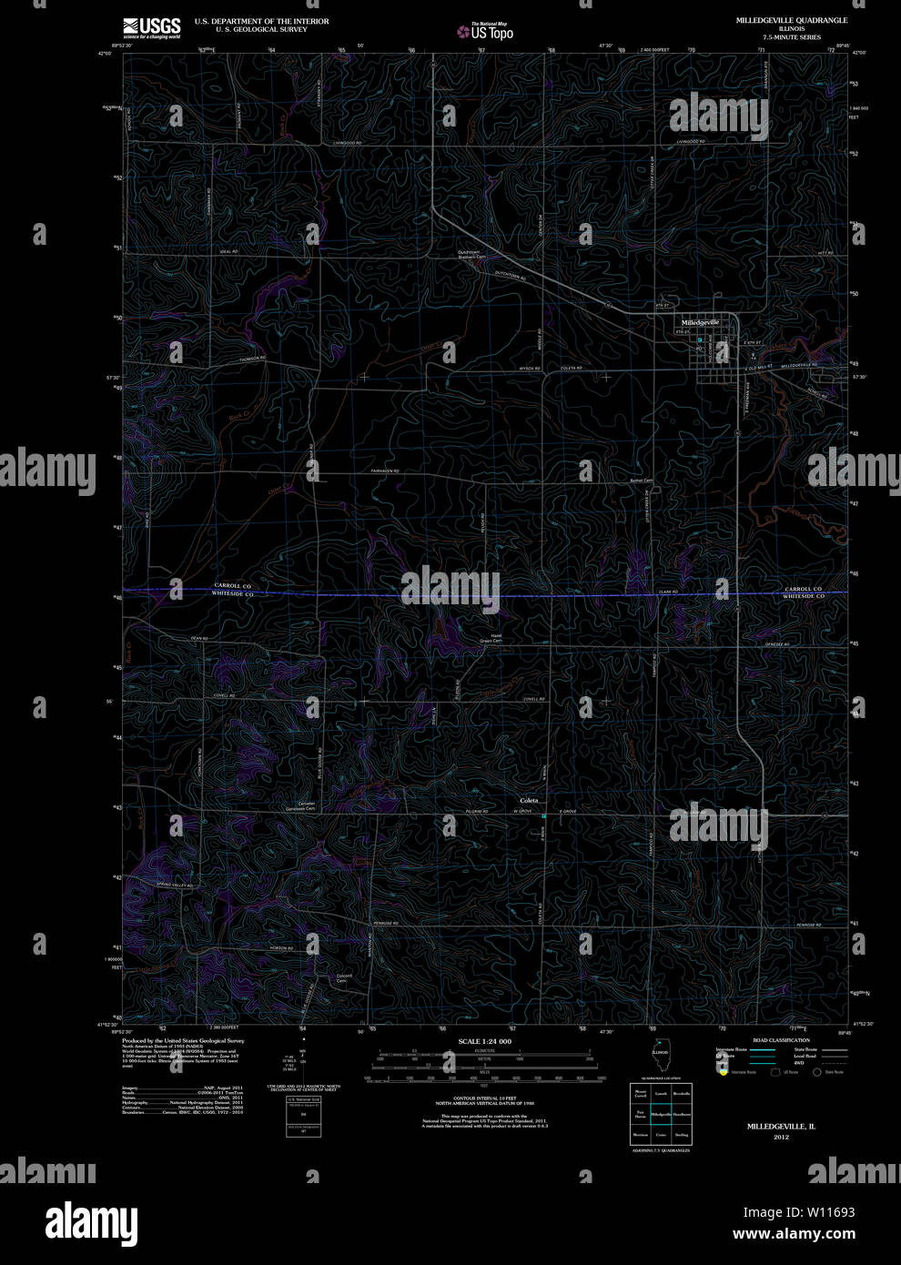 Map of milledgeville hi-res stock photography and images - Alamy