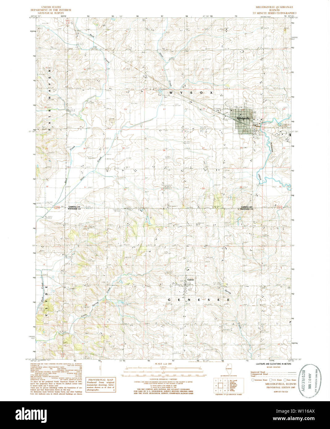 Map of milledgeville Cut Out Stock Images & Pictures - Alamy