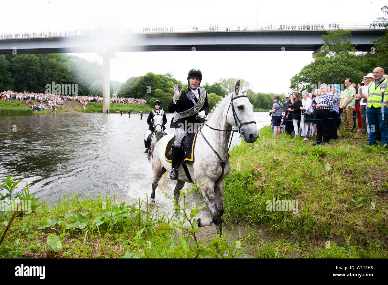Galashiels, Scottish Borders, UK, June 29 2019. Braw Lads' Day 2019 ...