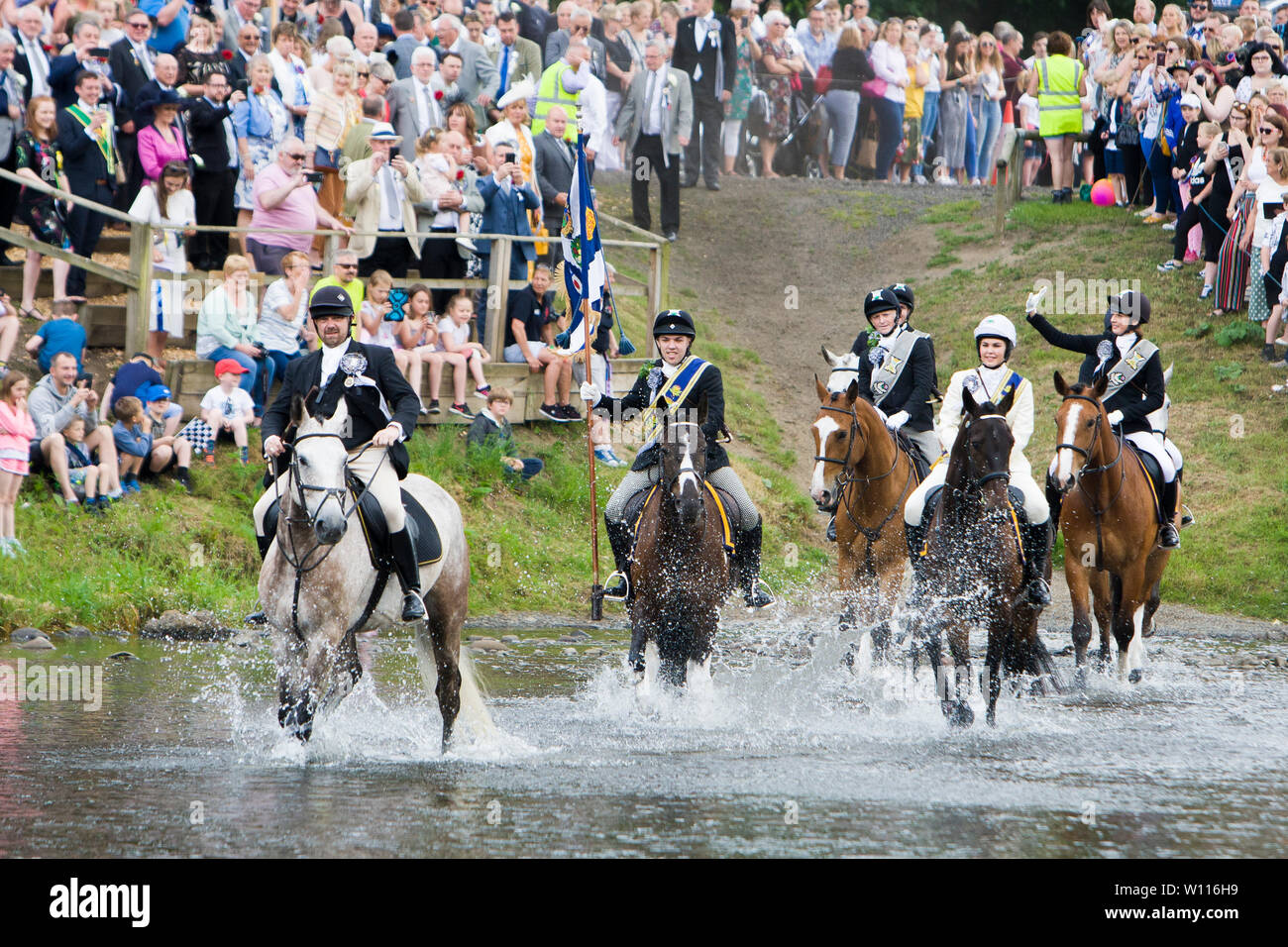 Galashiels, Scottish Borders, UK, June 29 2019. Braw Lads' Day 2019 ...