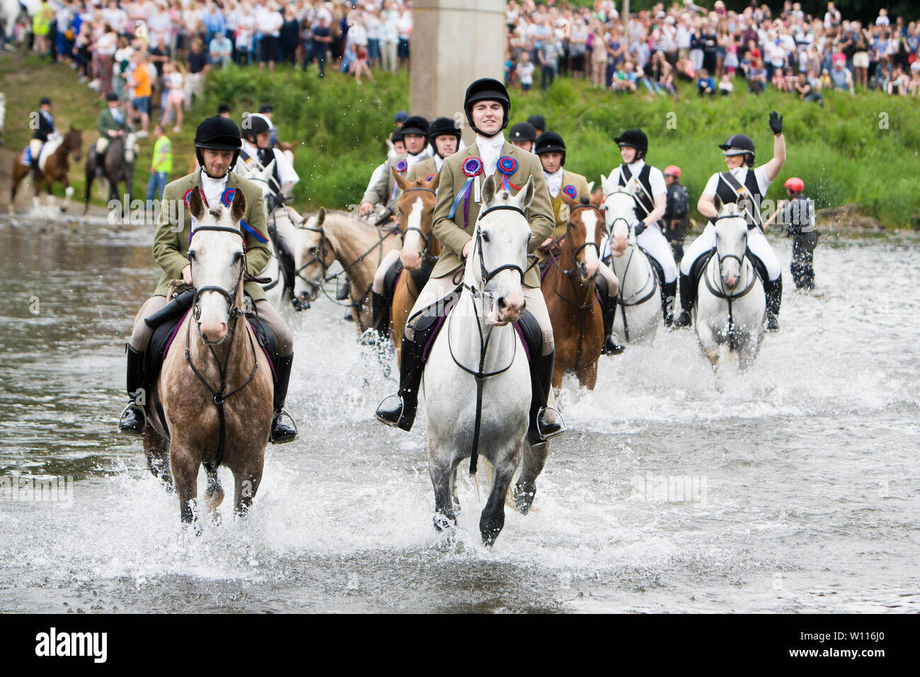 Galashiels, Scottish Borders, UK, June 29 2019. Braw Lads' Day 2019 ...