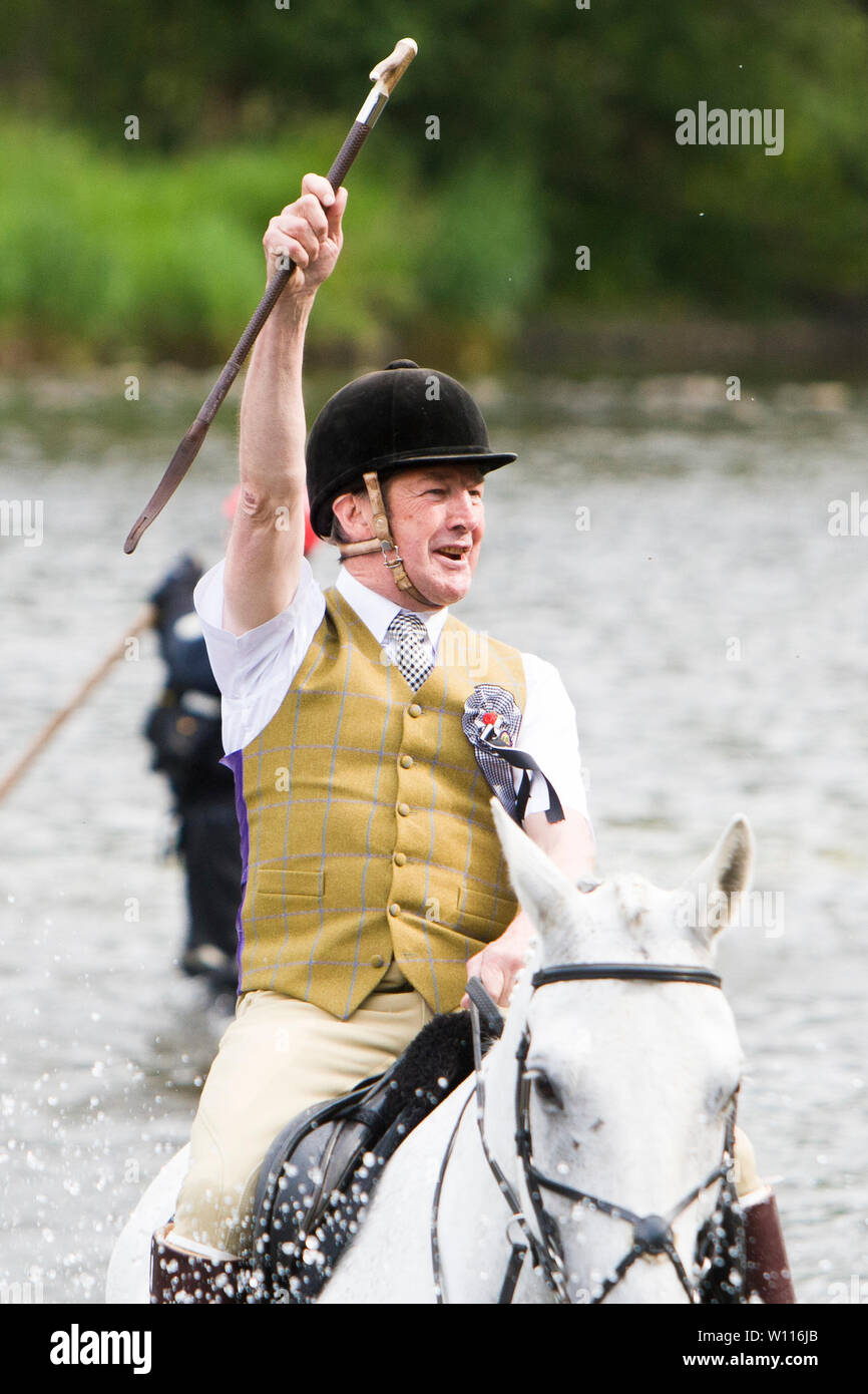 Galashiels, Scottish Borders, UK, June 29 2019. Braw Lads' Day 2019 ...