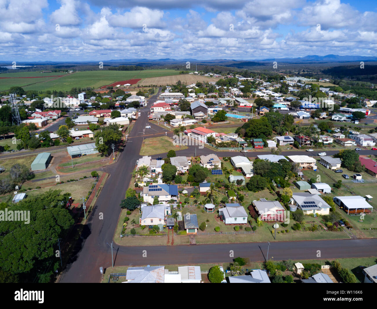 Aerial of Childers Queensland Australia Stock Photo - Alamy