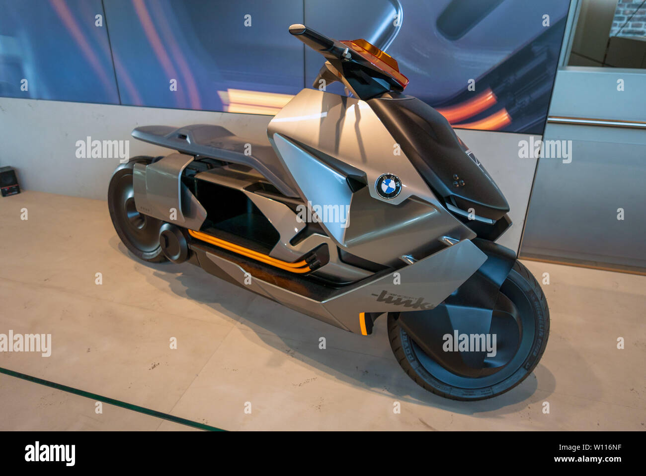 MUNICH, GERMANY - JUNE 14, 2019: BMW World (BMW Welt), a multi ...