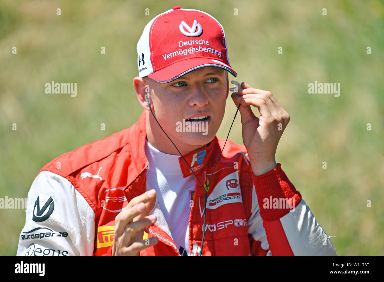 Mick SCHUMACHER (Prema Racing), formula 2, gesture, action, single ...