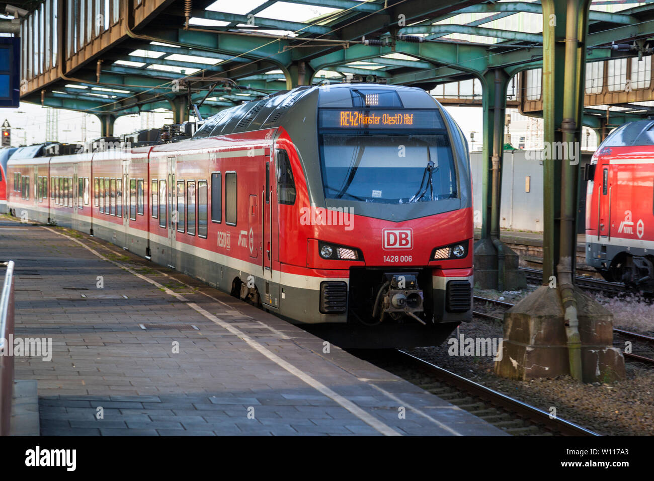 Commuter train on the station Stock Photo - Alamy