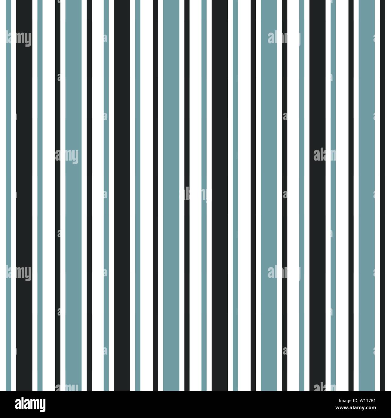 Stripe seamless pattern with Blue, white and black colors vertical ...