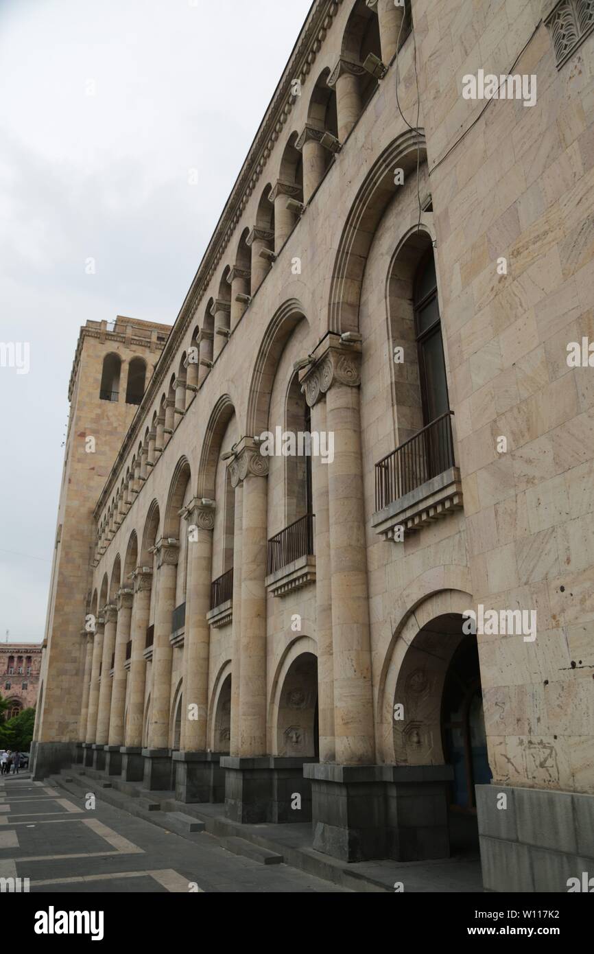in armenia yerevan the view of the city and old architecture caucasus ...