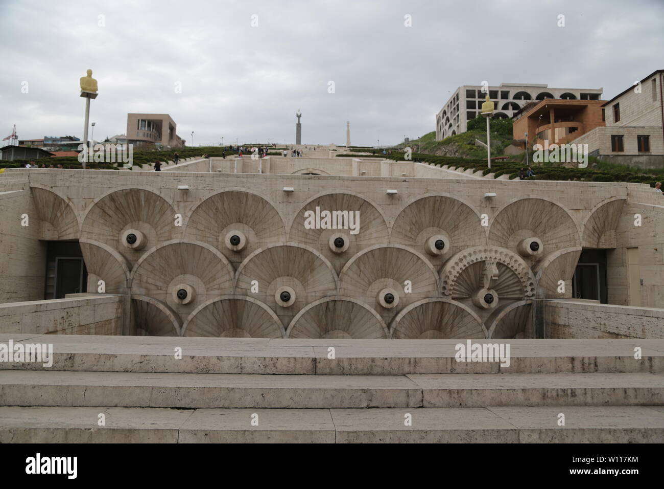 in armenia yerevan the view of the city and old architecture caucasus ...