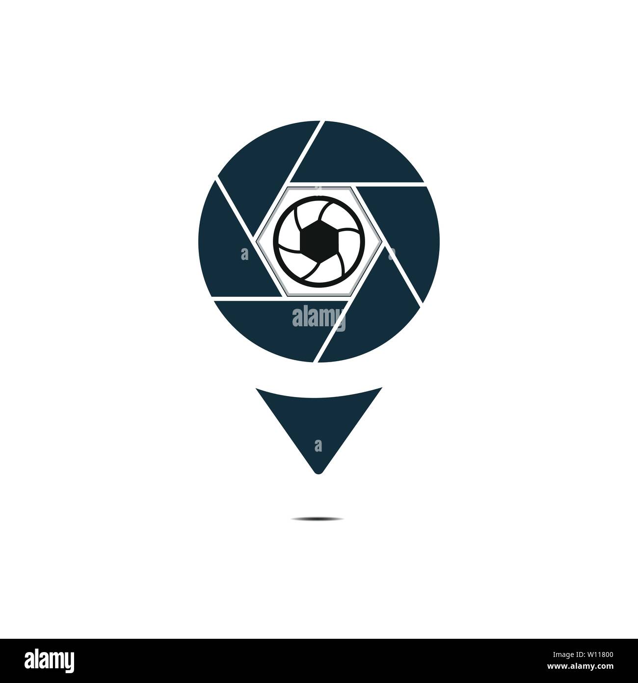 photo locator camera logo template design Stock Vector Image & Art - Alamy