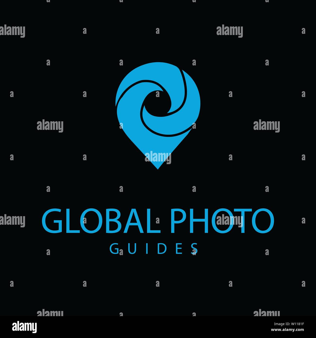 photo locator camera logo template design Stock Vector Image & Art - Alamy