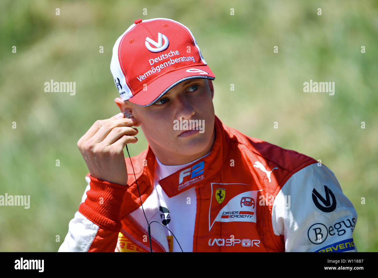 Mick SCHUMACHER (Prema Racing), formula 2, gesture, action, single ...