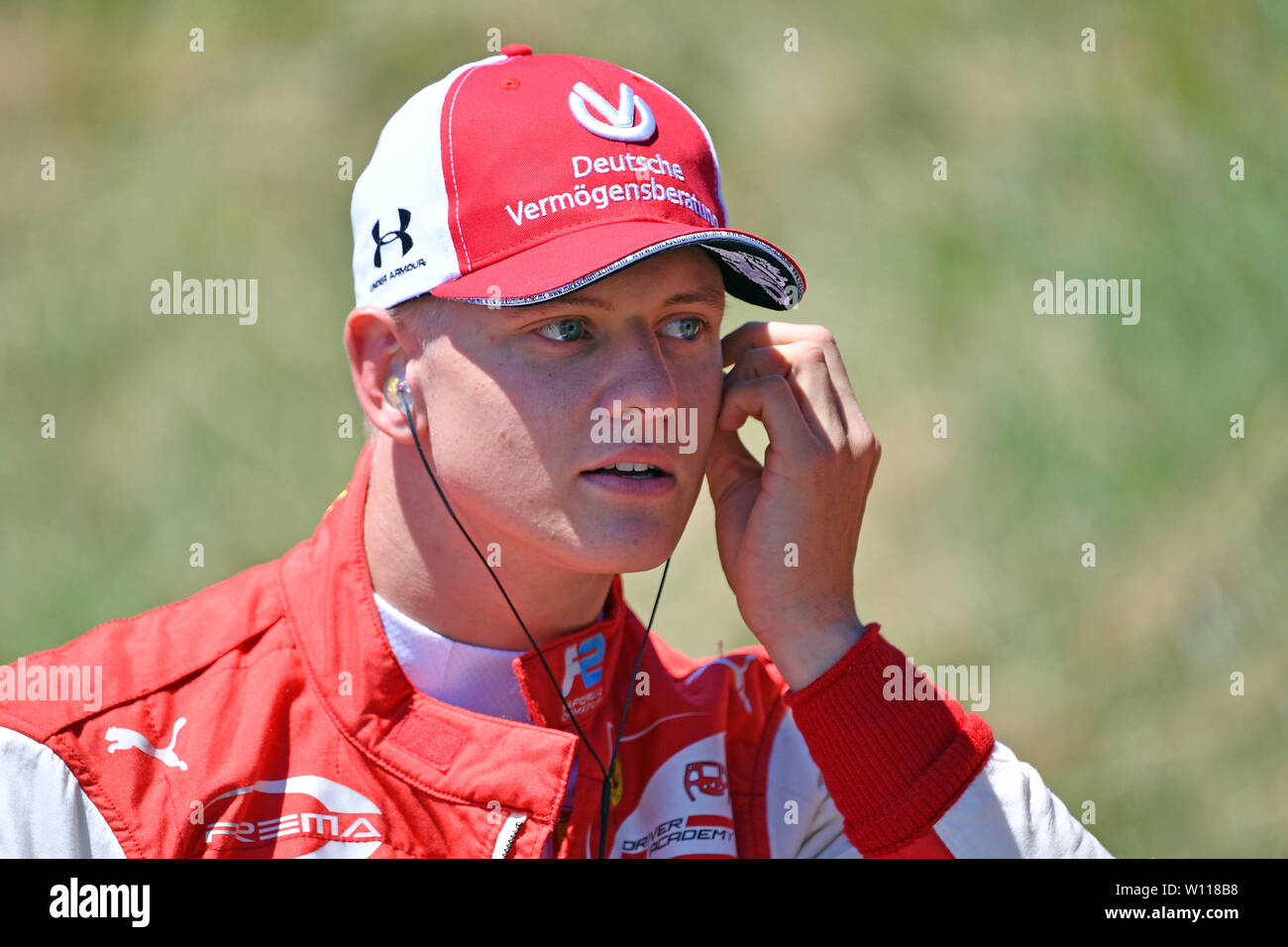 Mick SCHUMACHER (Prema Racing), formula 2, gesture, action, single ...