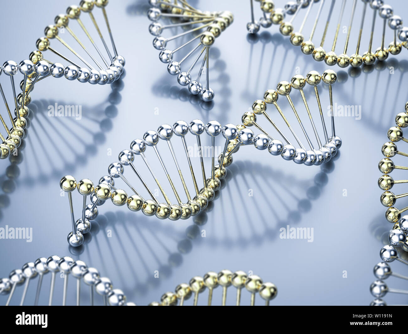 Dna helix gold hi-res stock photography and images - Alamy