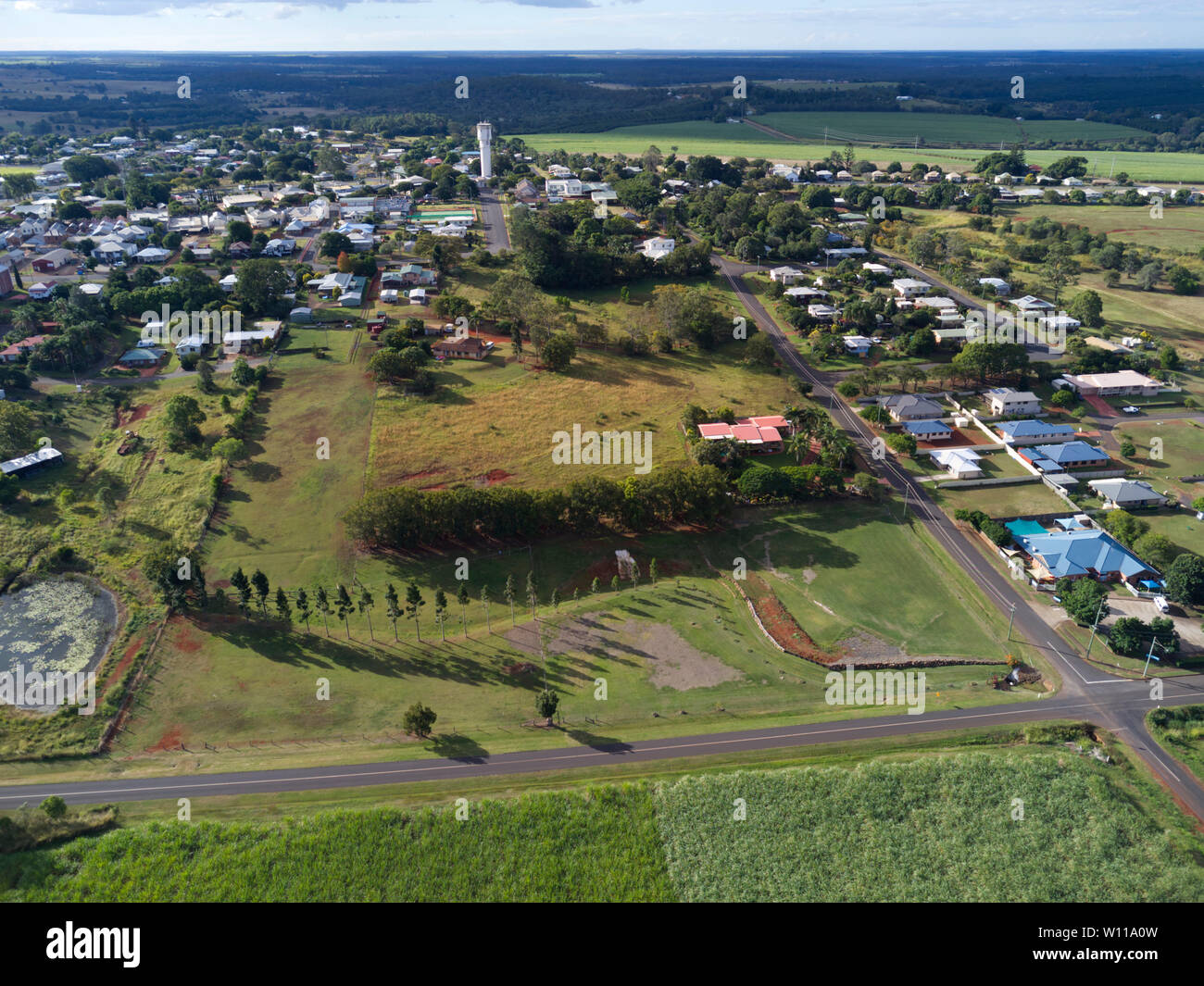 Aerial of Childers Queensland Australia Stock Photo - Alamy