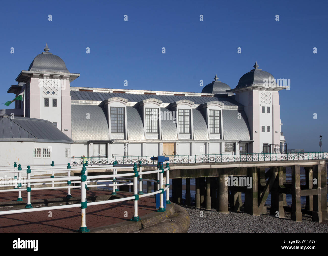 Penarth Pier, a Victorian era pier in the town of Penarth, Vale of ...