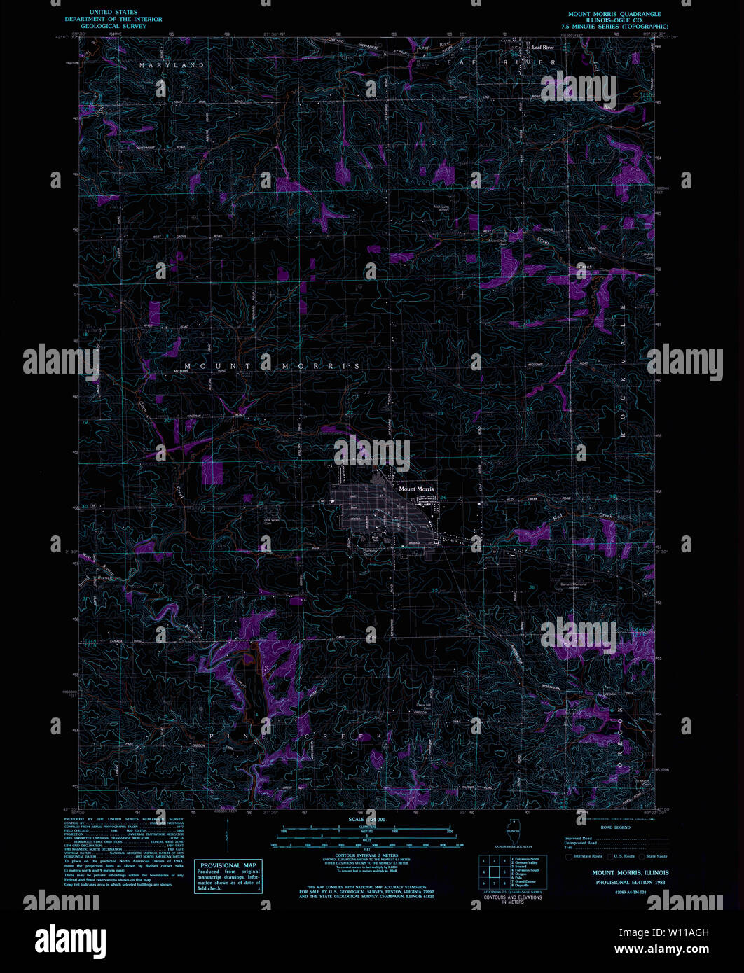 Mount morris illinois map hi-res stock photography and images - Alamy