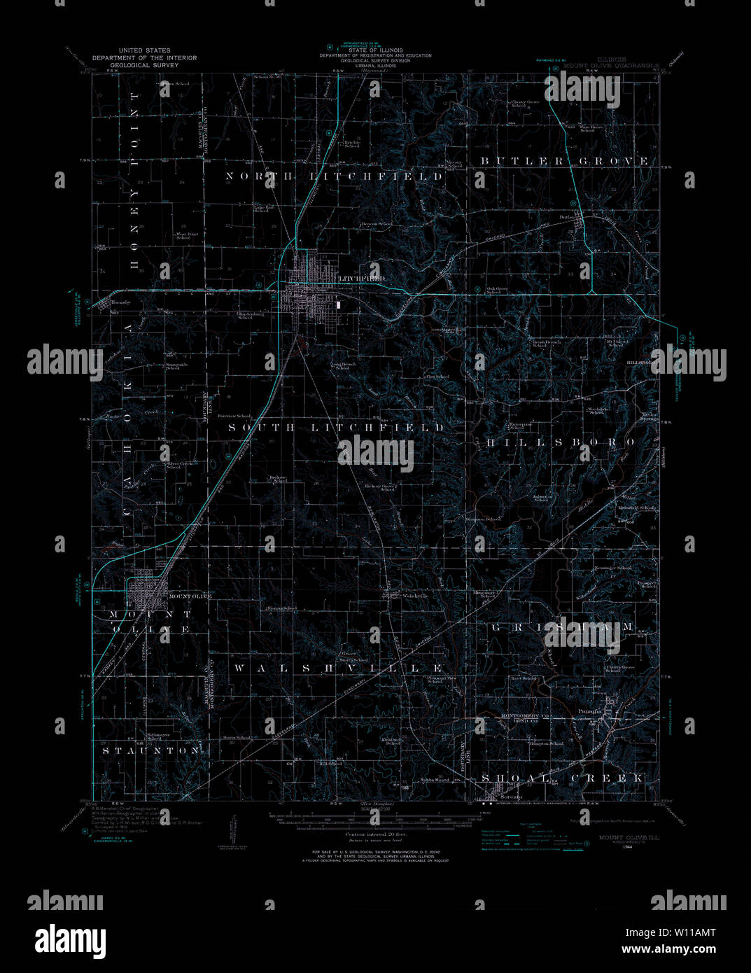 Map of mount olive hi-res stock photography and images - Alamy