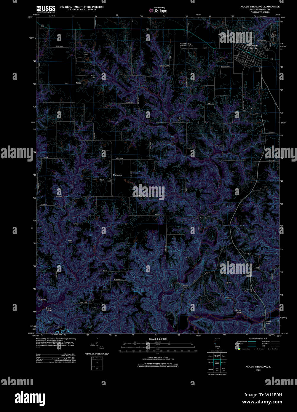 Map of mount sterling hi-res stock photography and images - Alamy