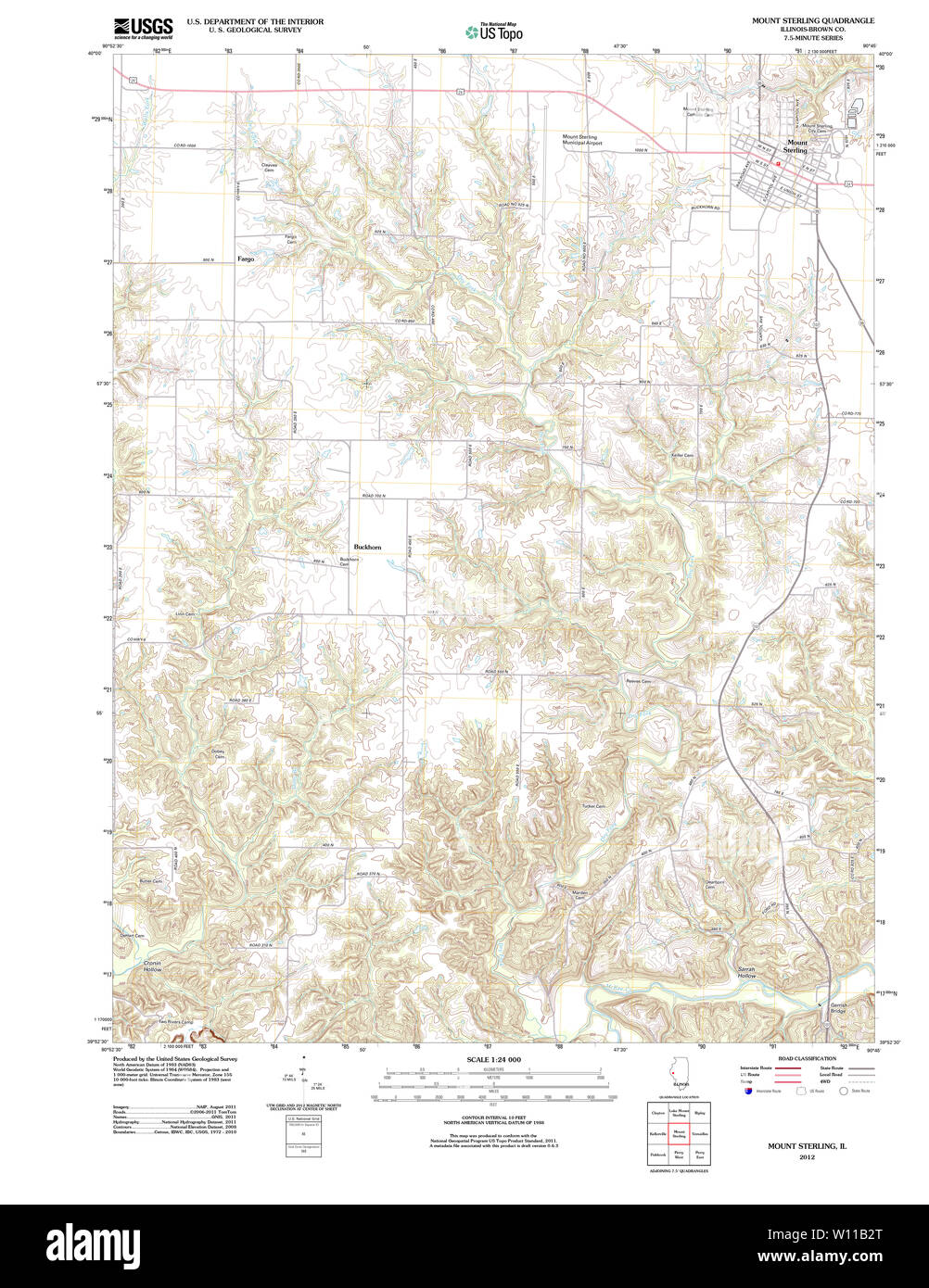Map of mount sterling hi-res stock photography and images - Alamy