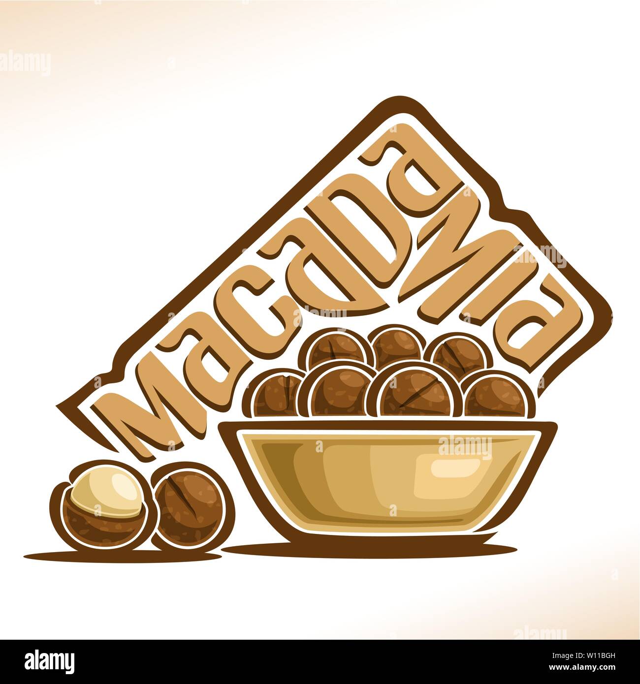 Vector logo for Macadamia Stock Vector Image & Art - Alamy
