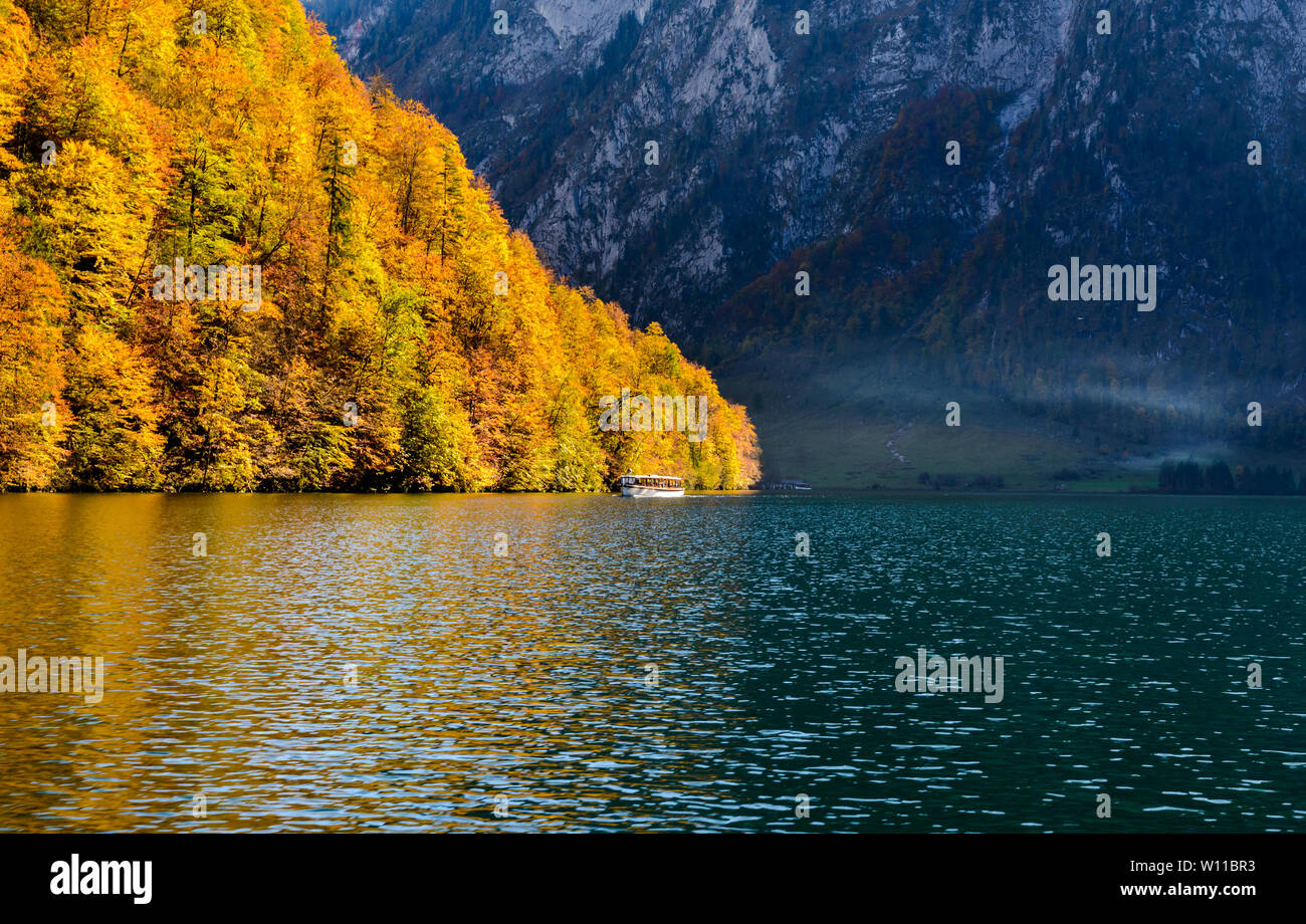 Beautiful view on on Konigssee (Königssee, Königsee, Konigssee ...