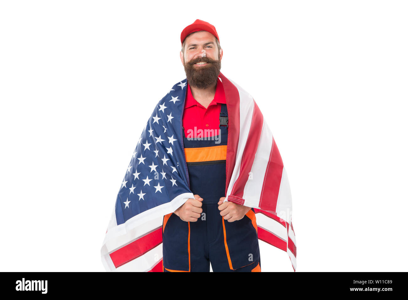 Country of opportunities. National holiday. Worker celebrate ...