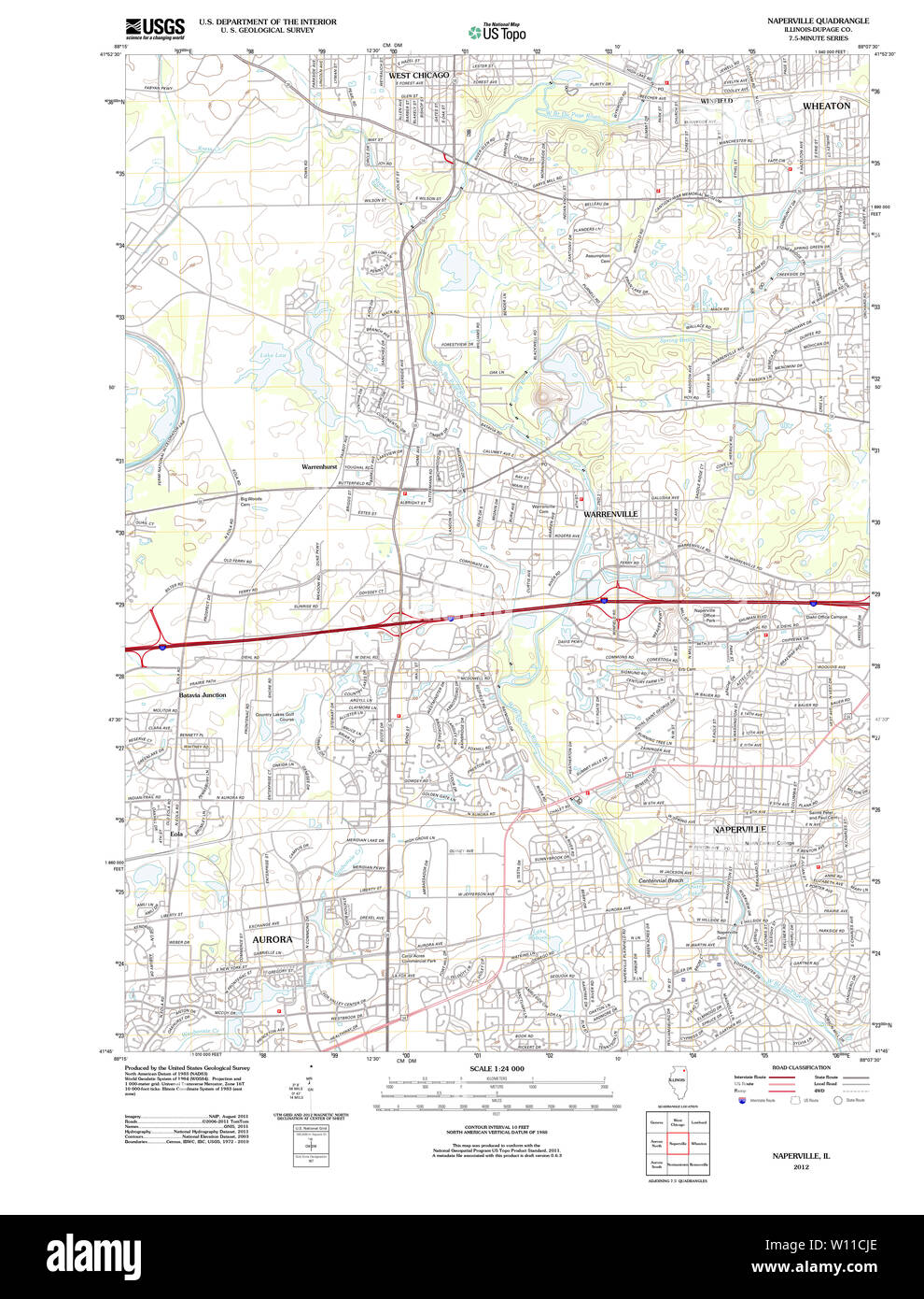 Naperville County Map