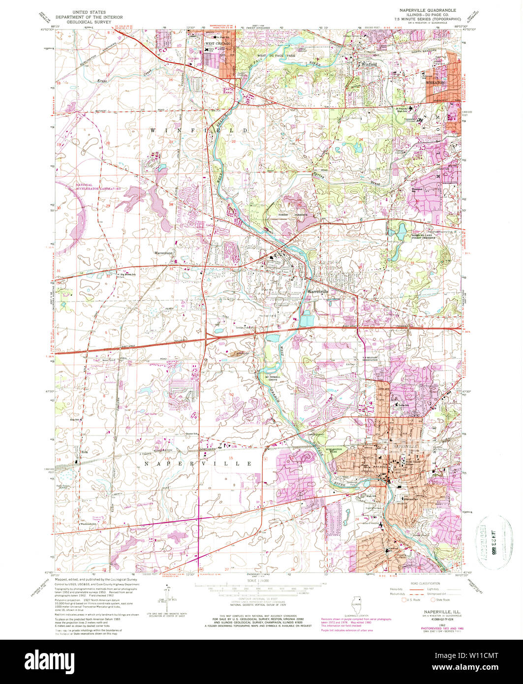 Map of naperville hi-res stock photography and images - Alamy