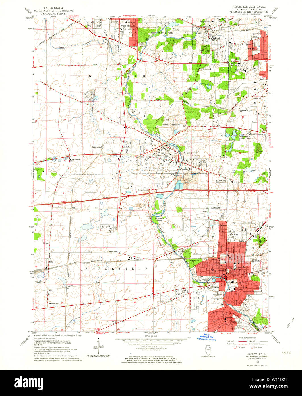 Naperville map hi-res stock photography and images - Alamy