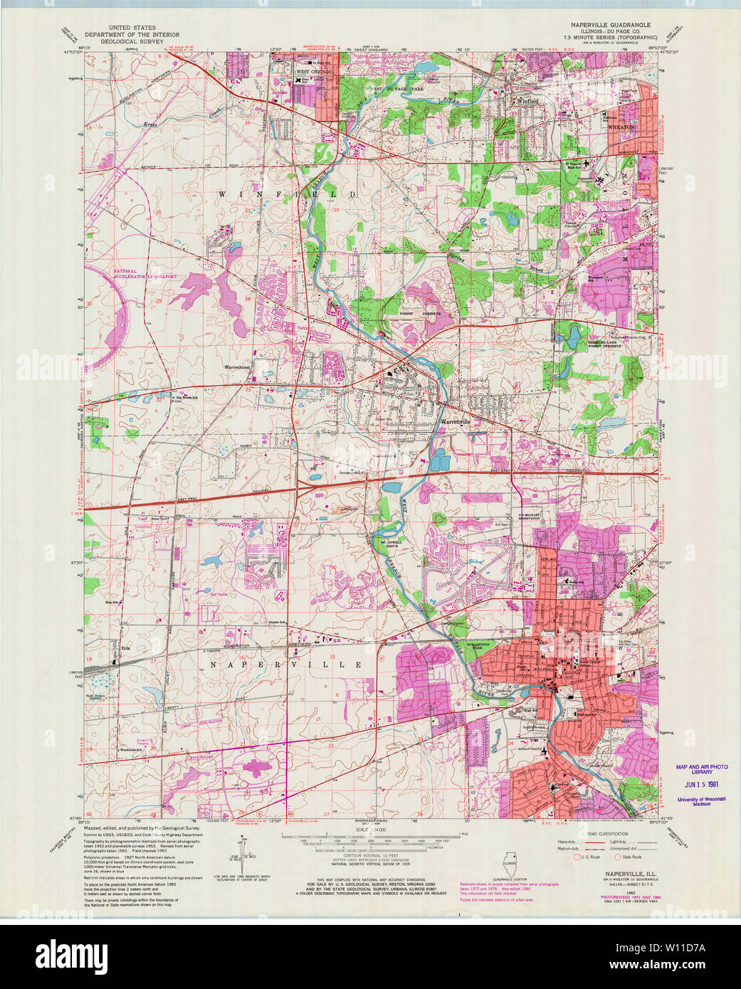 Naperville map hi-res stock photography and images - Alamy