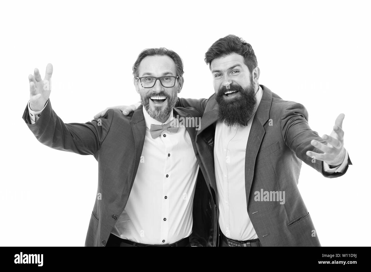 Congratulations. Modern businessmen. marketing concept. Formal ...